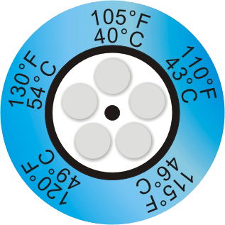 Thermax Adhesive Temperature Strips | 5 Level Clock Indicator | TMC ...
